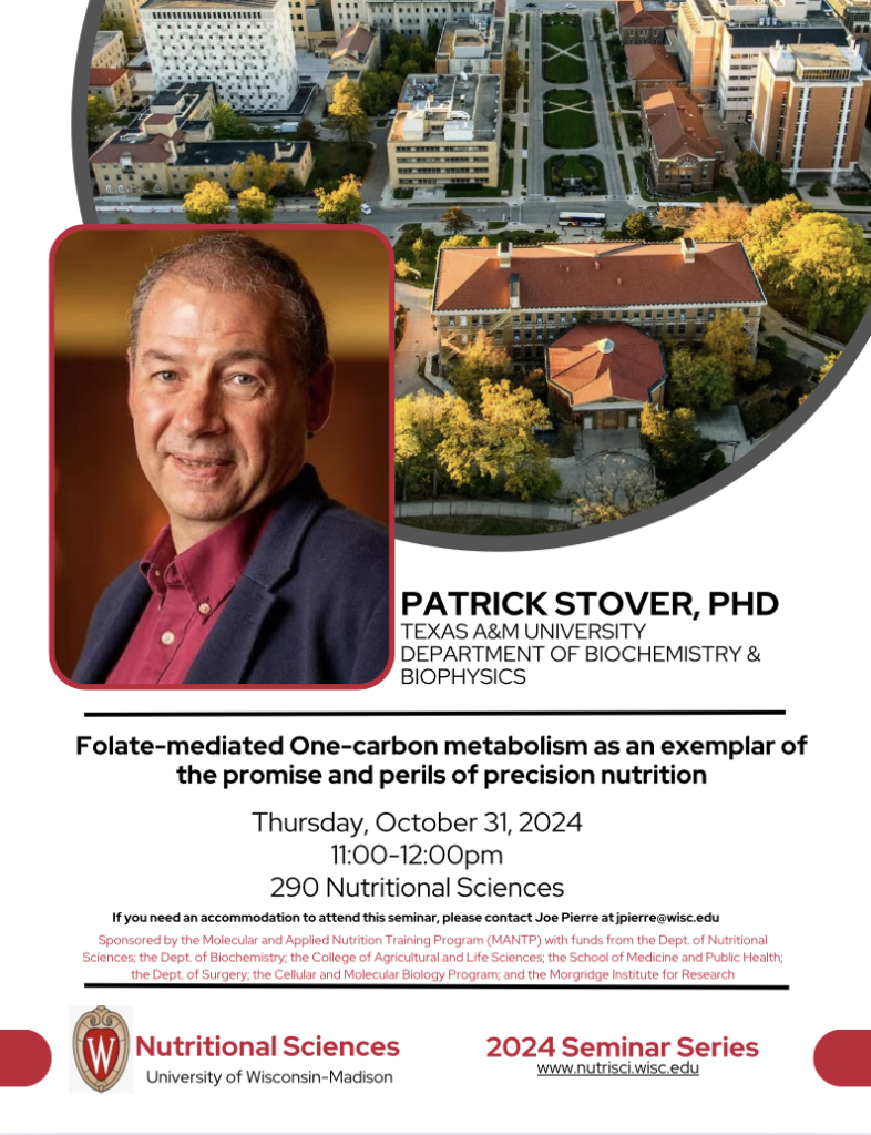 Patrick Stover Seminar- Folate-mediated One-carbon metabolism as an ...